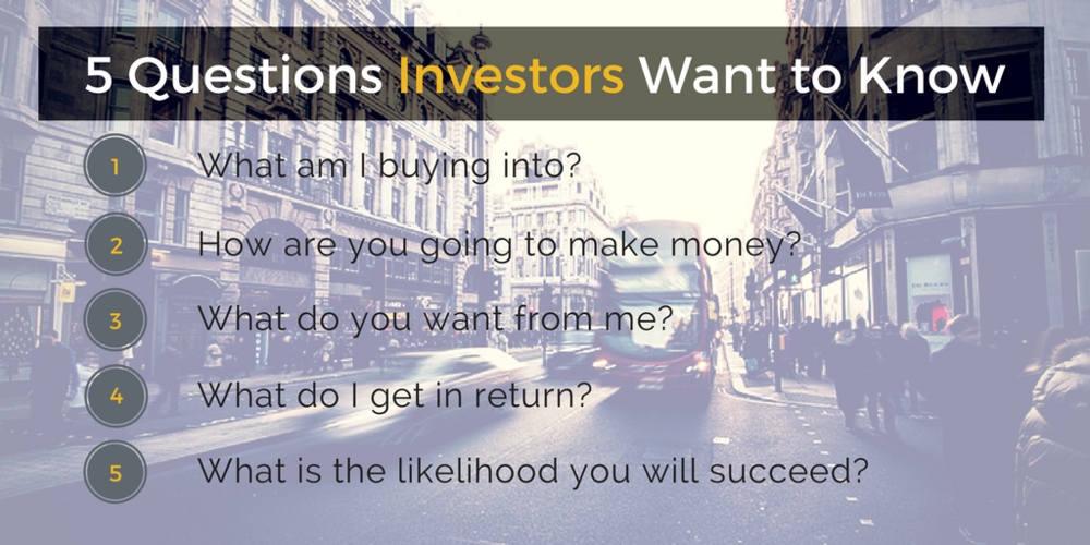 How to Talk to Prospective Investors